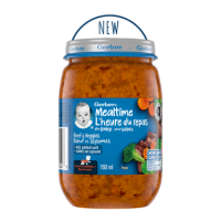 GERBER Mealtime Purée Beef and Veggies Jar | Nestlé Baby & me