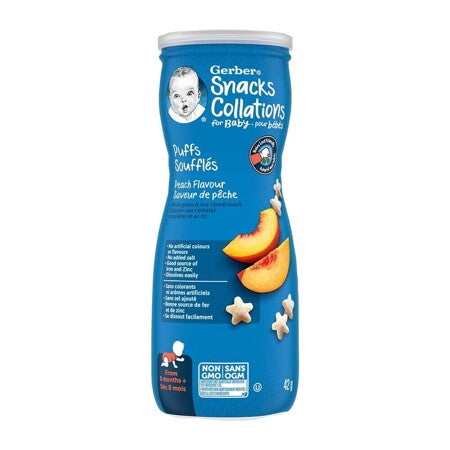 Gerber® Puffs Peach Flavour | Nestlé Baby & me