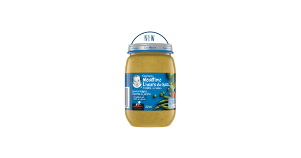 GERBER Mealtime Purée Garden Veggies Jar | Nestlé Baby & me