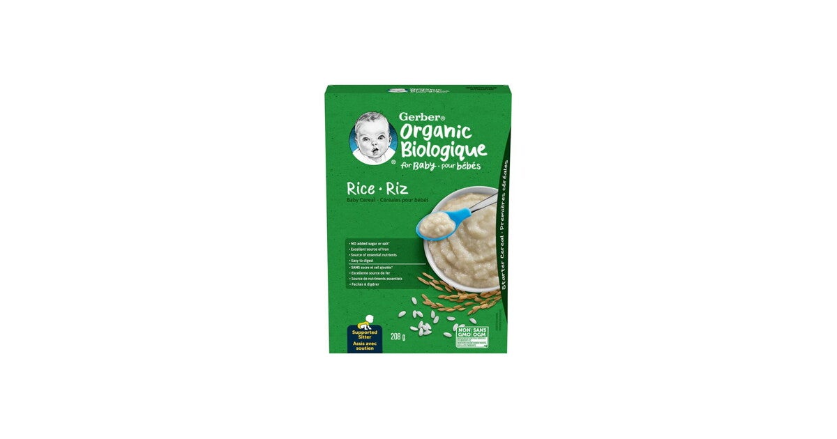 Gerber® Organic Rice Baby Cereal|Nestlé Baby & me
