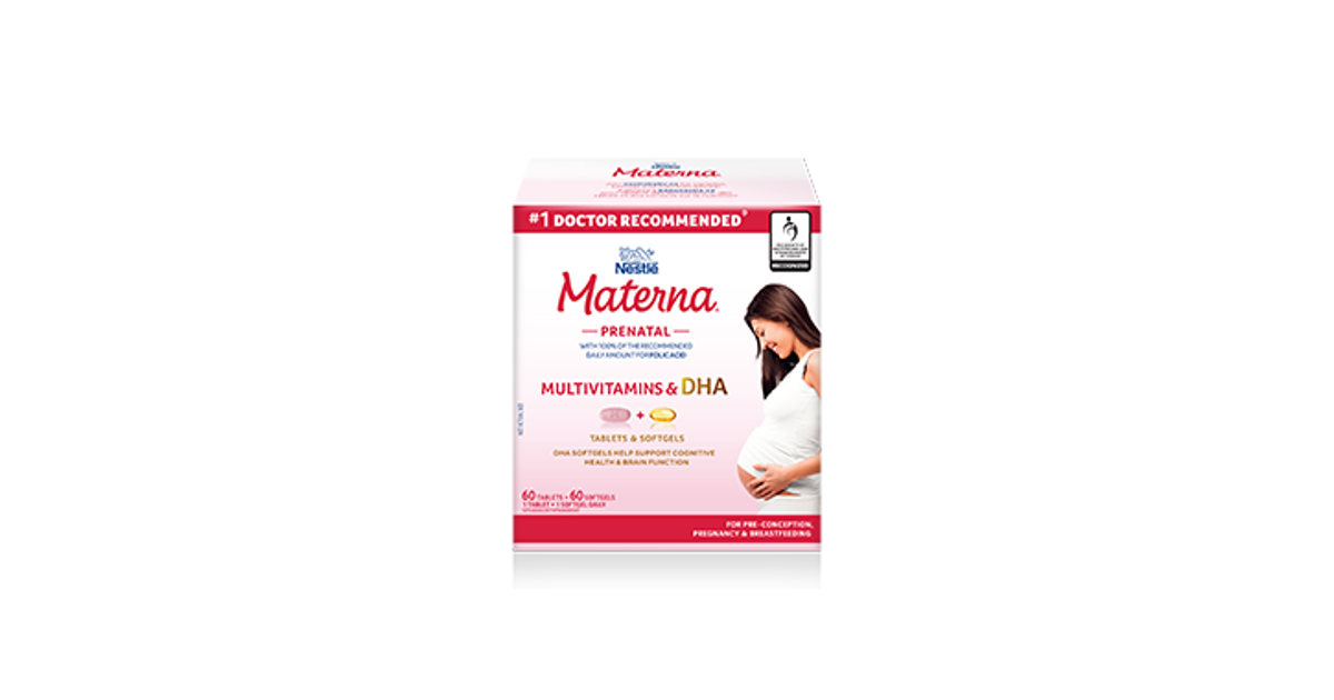 Prenatal Multivitamin + DHA Supplement Pack | Materna®